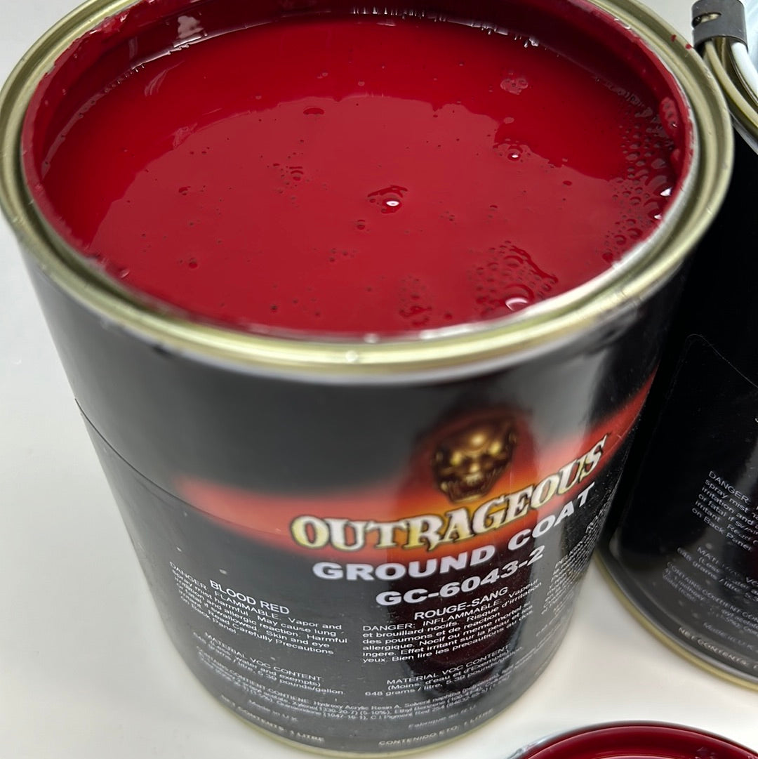 Outrageous Custom Paint BLOOD RED, bright red basecoat 1:1 Mix ...
